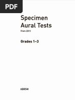 ABRSM Aural Skills - Grade 6 | PDF