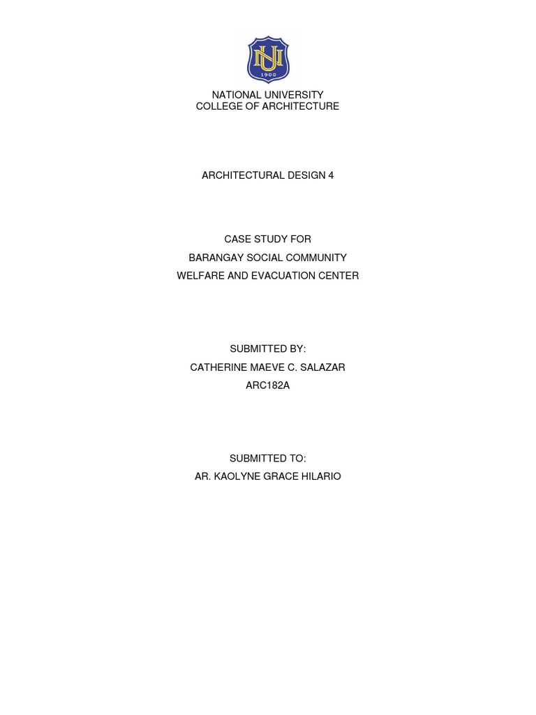 Case Study EVACUATION CENTER | PDF | Emergency Evacuation | Hazards