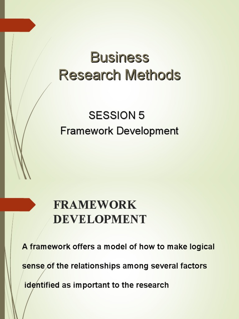 Research Framework Development Guide | PDF | Statistical Significance ...