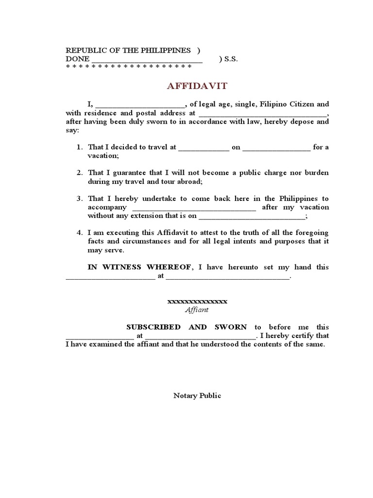 Affidavit: IN WITNESS WHEREOF, I Have Hereunto Set My Hand This | PDF