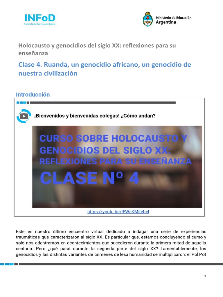 Curso 43-Clase04 | PDF | Tutsi | Genocidio de Ruanda