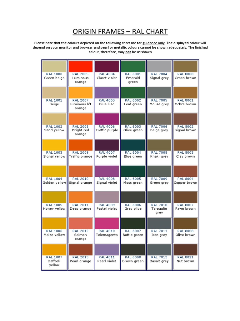 RAL Chart-2 | PDF | Grey | Artistic Techniques