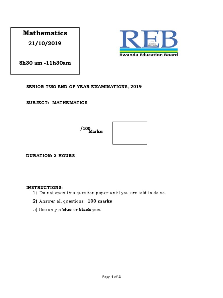 S2 Math Comprehensive, 2019 Final Version Brind | PDF | Teaching ...