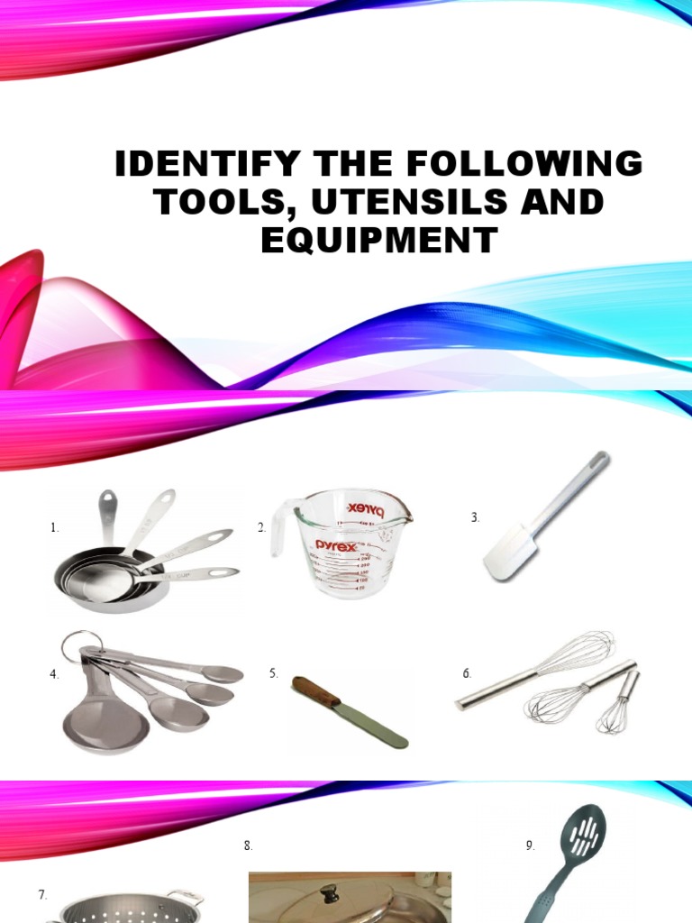 Essential Kitchen Tools for Egg Preparation | PDF | Spoon | Kitchen Utensil