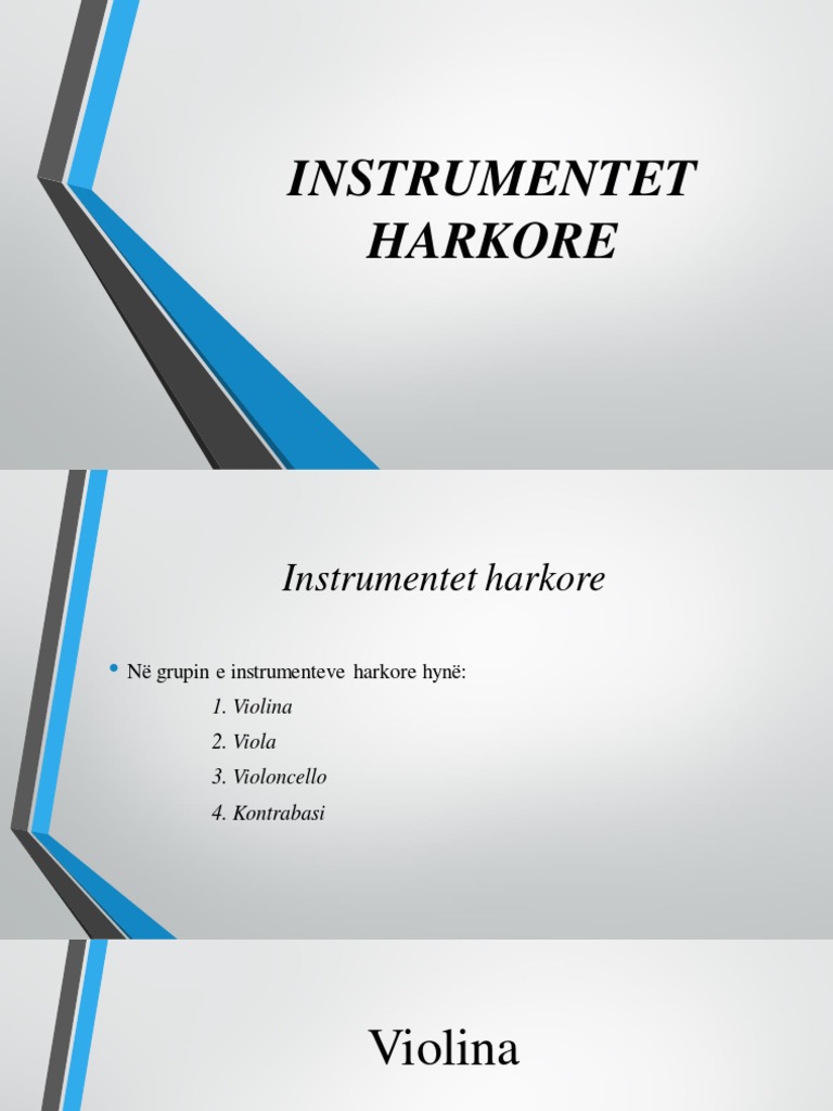 Instrumentet Harkore | PDF