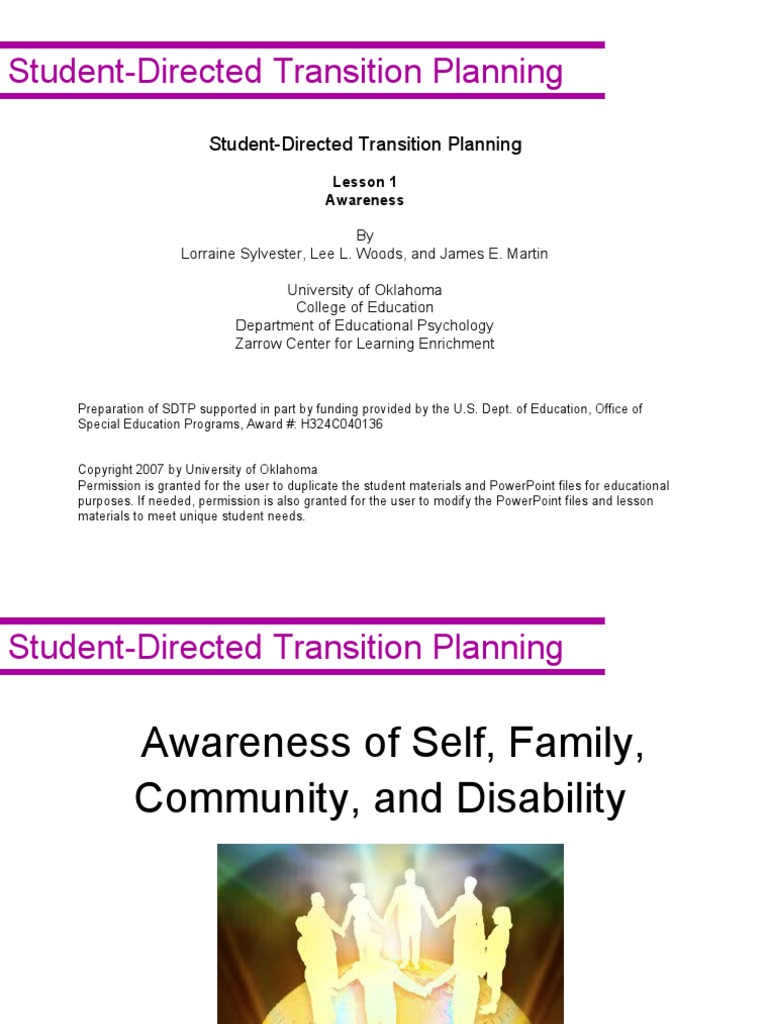 Student-Directed Transition Planning | PDF | Individualized Education ...