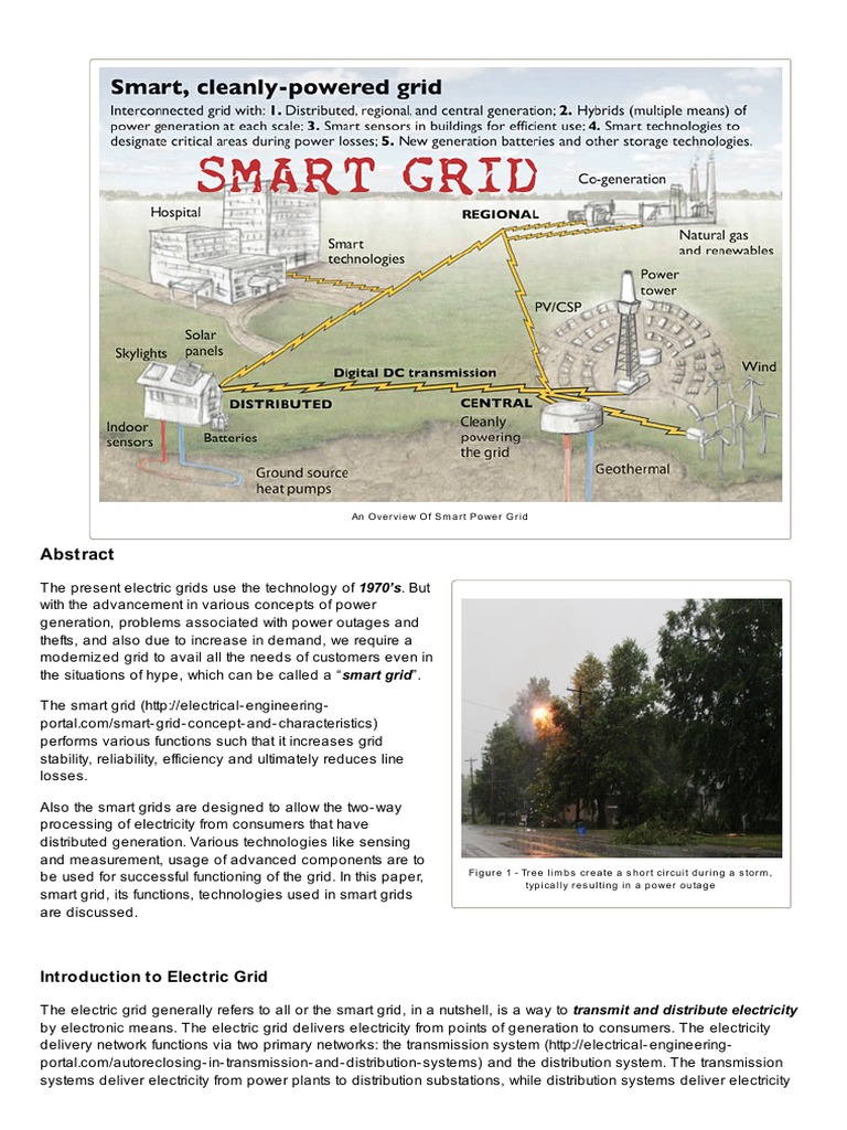 An Overview of Smart Power Grid | PDF | Electrical Grid | Smart Grid
