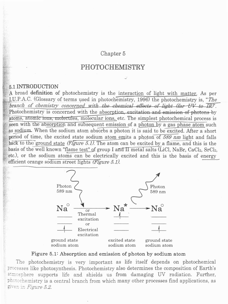 1a Photochemistry | PDF | Photochemistry | Emission Spectrum