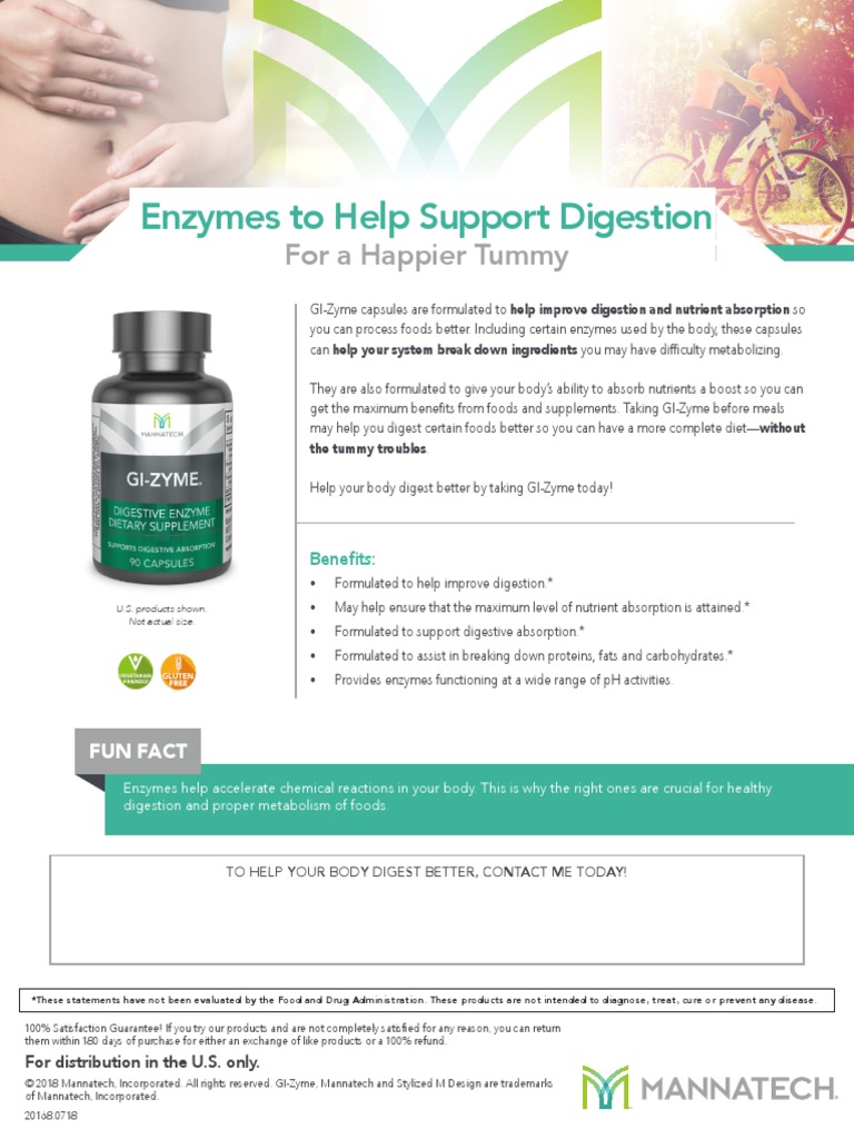 Enzymes To Help Support Digestion: For A Happier Tummy | PDF ...