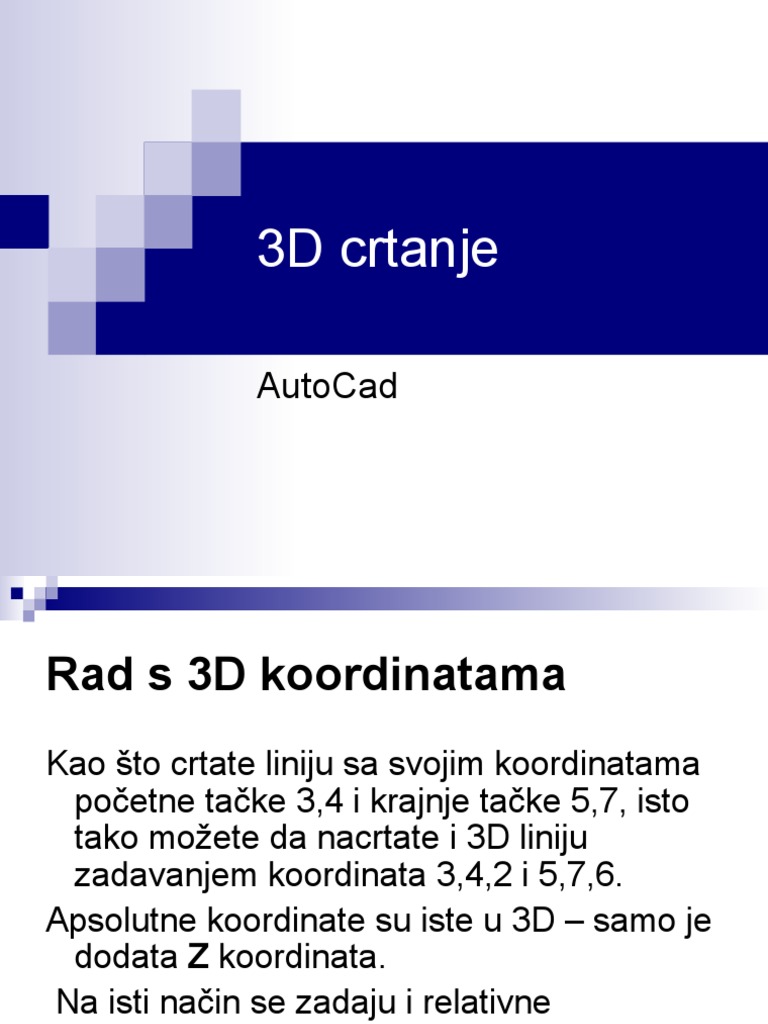 3D Crtanje | PDF