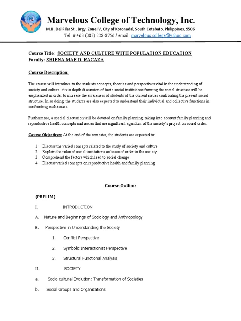Course Outline Sociology | PDF | Deviance (Sociology) | Sociology
