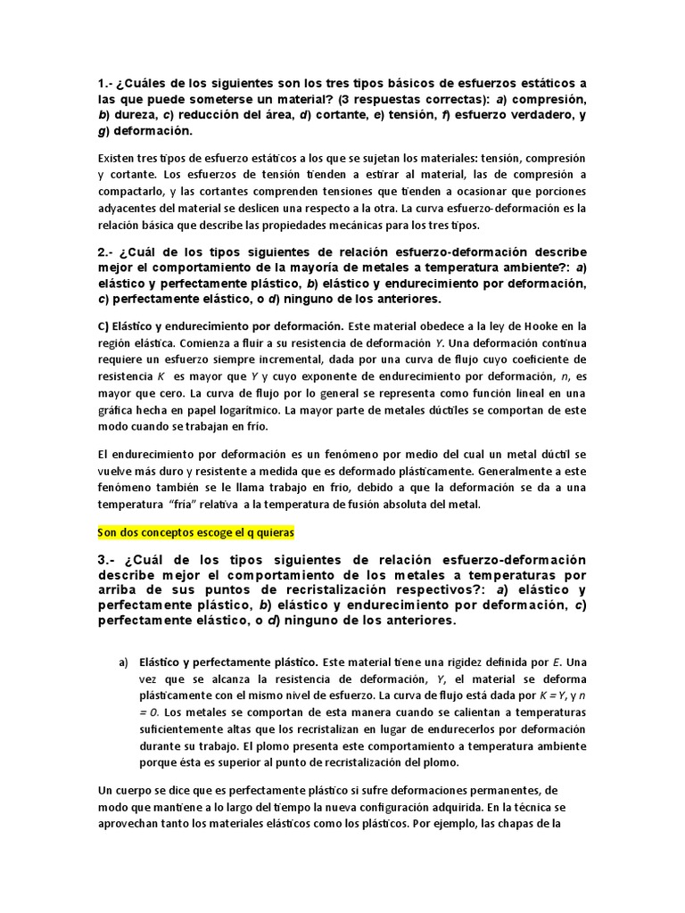 Asig 2 Procesos | PDF | Elasticidad (Física) | Dureza