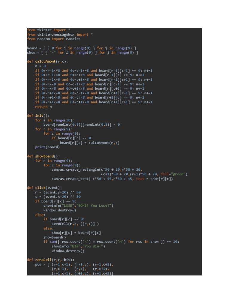 Minesweeper Pdf Technology Engineering