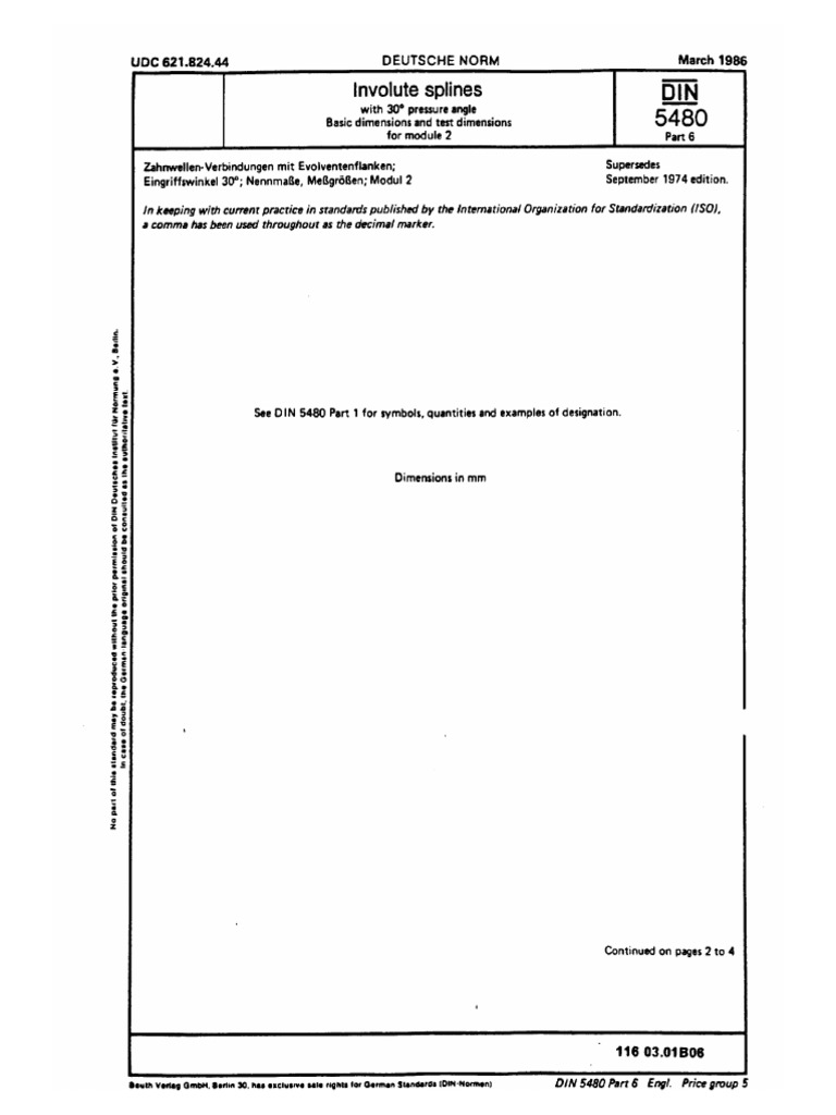 DIN 5480 Part6 | PDF