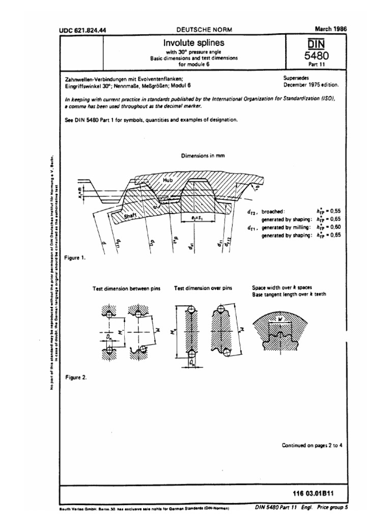 DIN 5480 Part11 | PDF