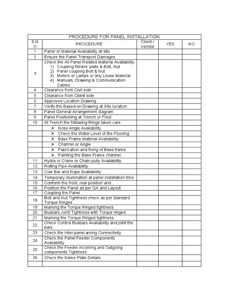 Execution For Panel Positioning | PDF
