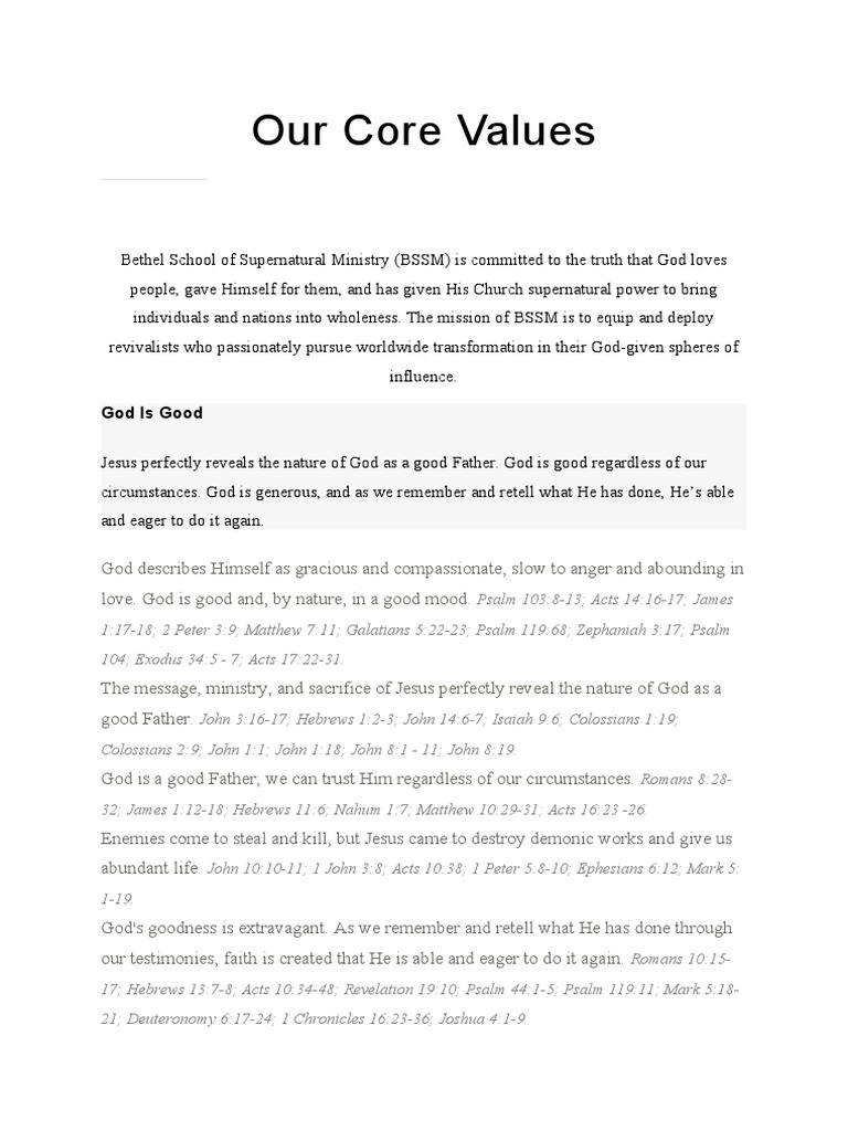 Our Core VALUE | PDF | Gospel Of Matthew | Grace In Christianity
