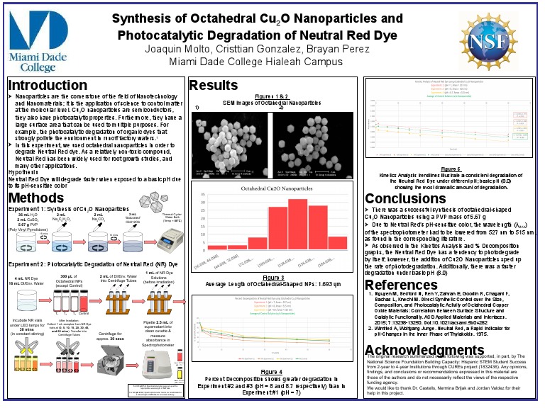 CHM1046L - Group #4 Final Poster | PDF | Nanoparticle | Spectrophotometry