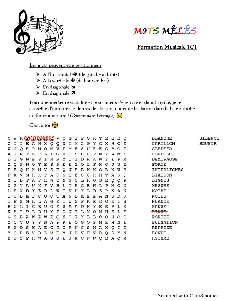 Mots Meles Musique | PDF