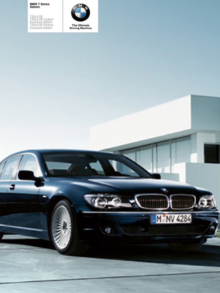 The BMW 7 Series 730Ld Saloon: 730Ld SE 730Ld SE Carbon Exclusive ...