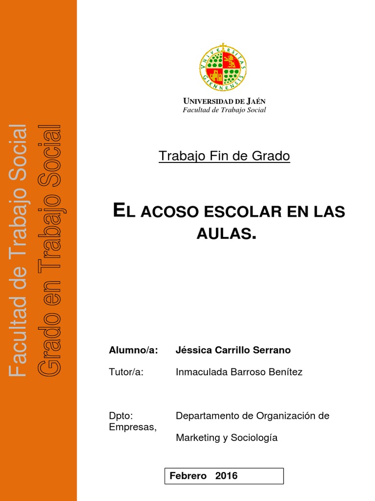 TFG-Carrillo Serrano, Jessica | PDF | Violencia | Abuso infantil