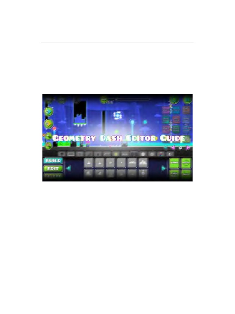 Geometry Dash Editor Guide: GD Editor Basics | PDF | Leisure ...