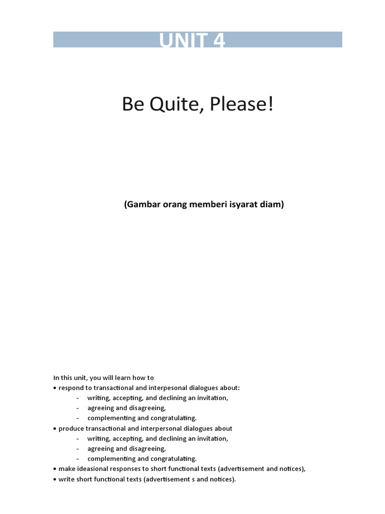 Unit 4 - Rsbi 2010 | PDF