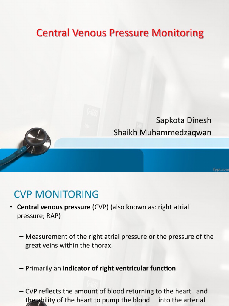 Central Venous Pressure | PDF
