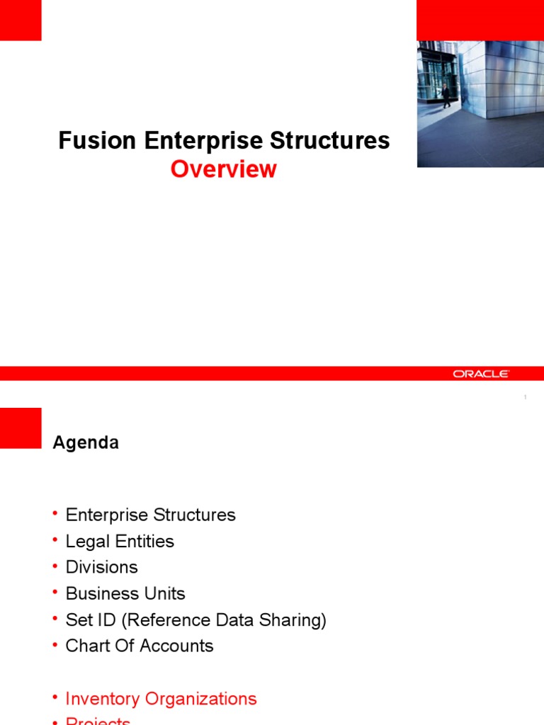 Fusion Enterprise Structures Overview | PDF | Mergers And Acquisitions ...