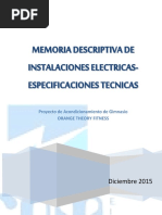 4.-Memoria Descriptiva Electricas Conache | PDF | Cobre | Enchufes y tomas de corriente alterna