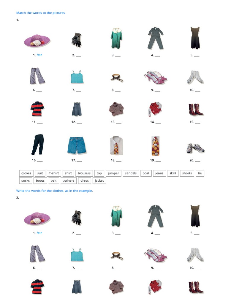 G6 Smart Time - Clothes | PDF | Sock | Dress Codes