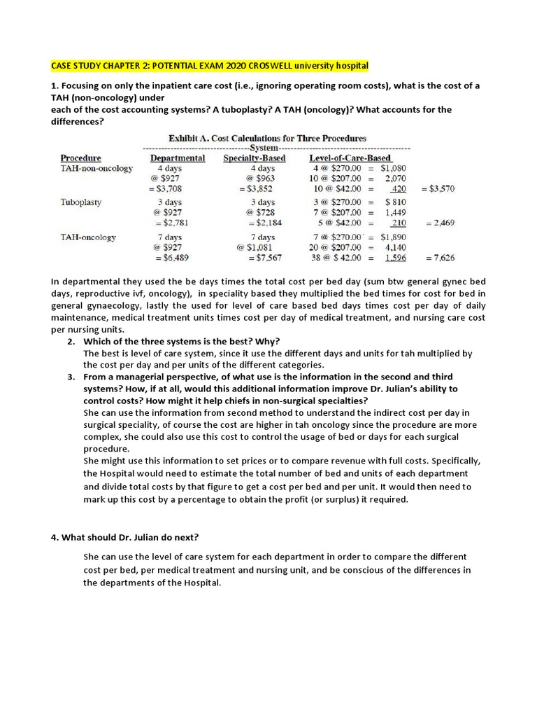 Case Study Chapter 2 | PDF