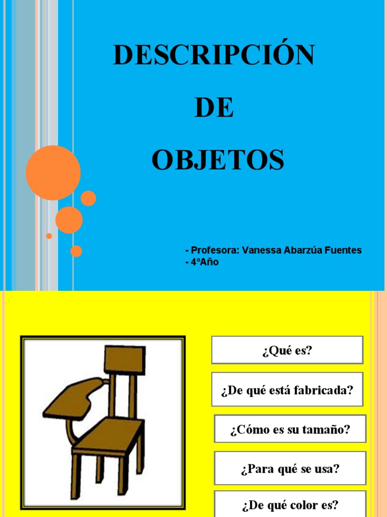 Descripción de Objetos para Niños | PDF
