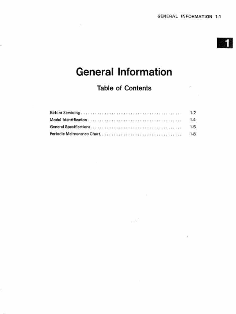 KR-250 Manual 1. General Information | PDF