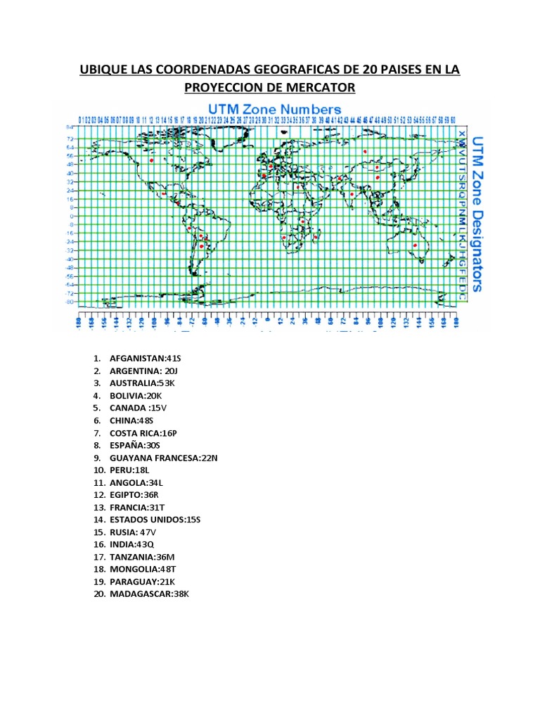 Coordenadas Utm | PDF