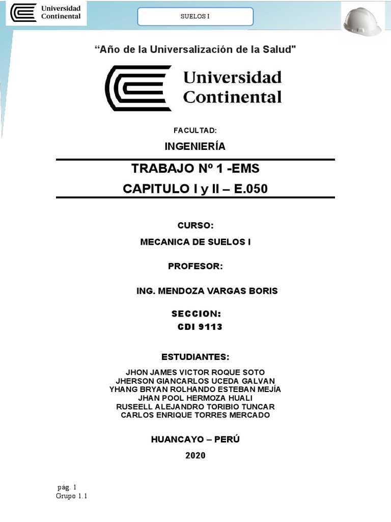 Informe Ems | PDF | Topografía | Fundación (Ingeniería)