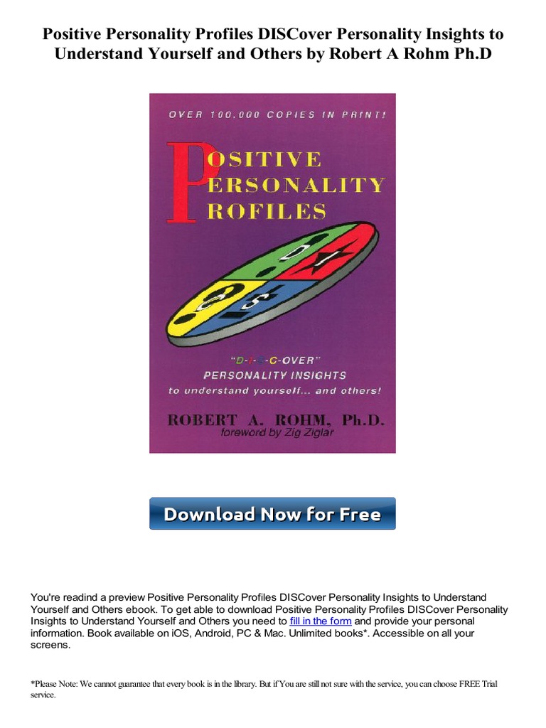 Positive Personality Profiles Discover Personality Insights To ...