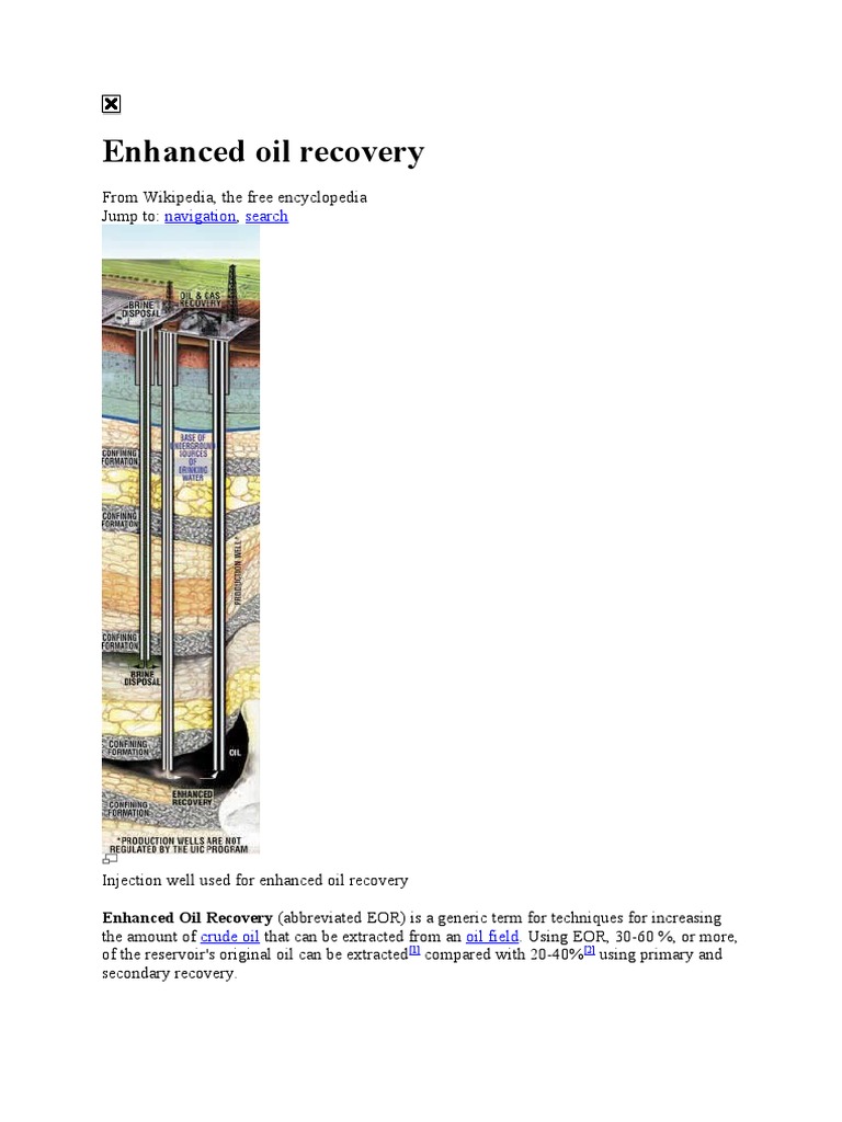 Enhanced Oil Recovery | PDF | Petroleum Geology | Enhanced Oil Recovery