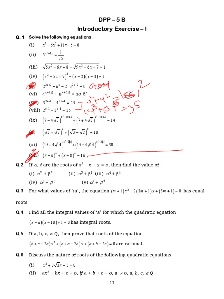 Class XI (All) DPP 6 To DPP 10 (15.06.2017) PDF | PDF | Abstract ...