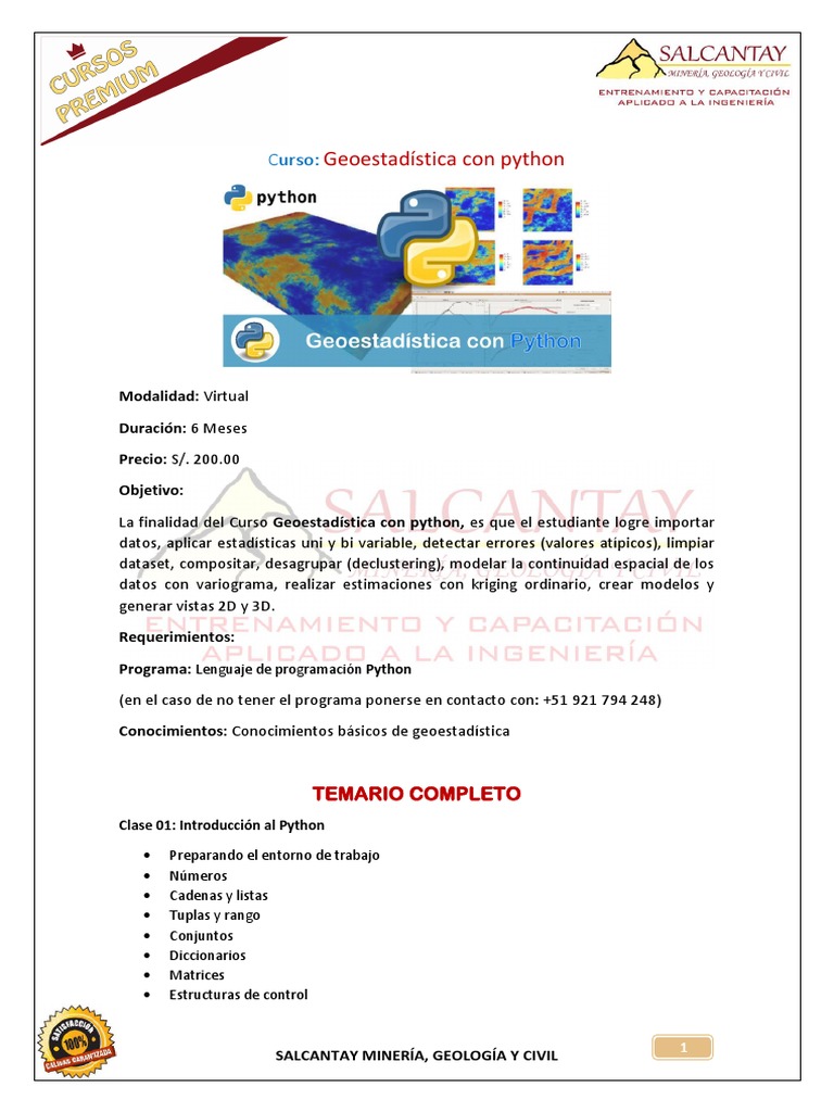 37.-Geoestadística Con Python PDF | PDF | Python (lenguaje de ...