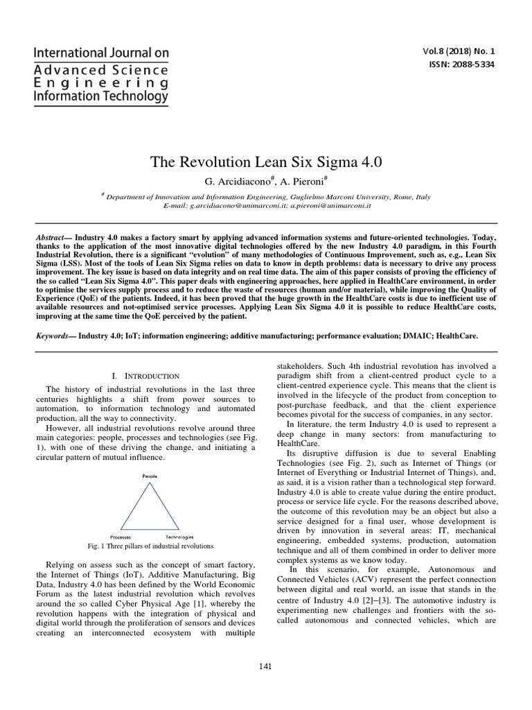Lean Six Sigma 4.0 in Healthcare | PDF | Internet Of Things | Six Sigma