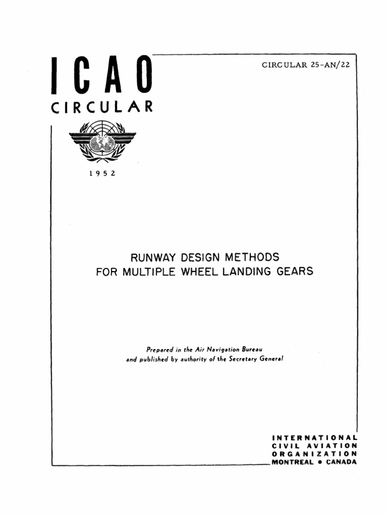ICAO Circular Explains Runway Design for Aircraft With Multiple Wheels ...