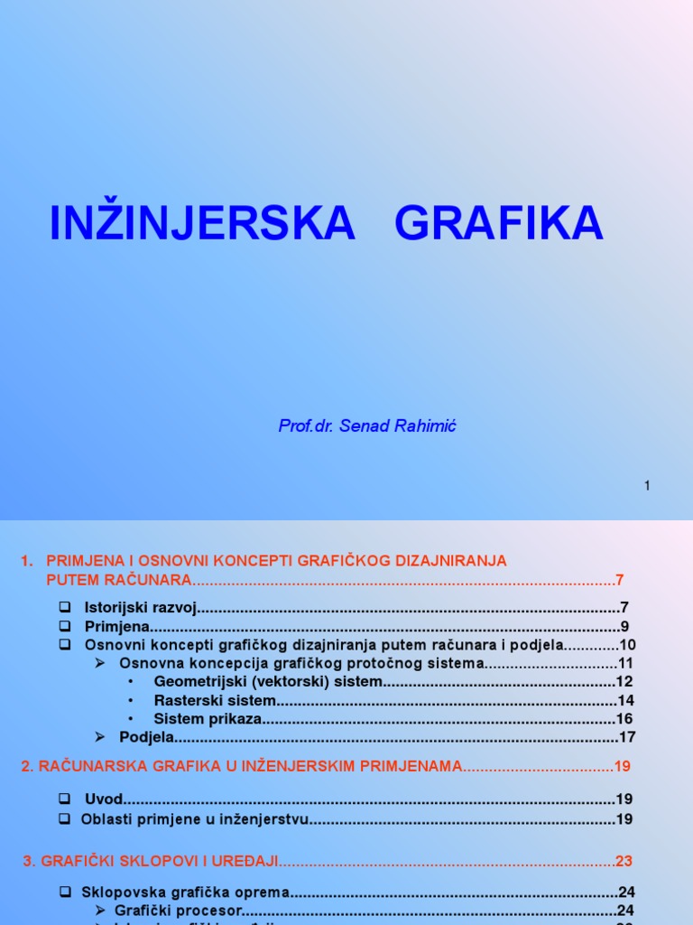 Inženjerska Grafika I Tehničko Crtanje (Knjiga) PDF | PDF