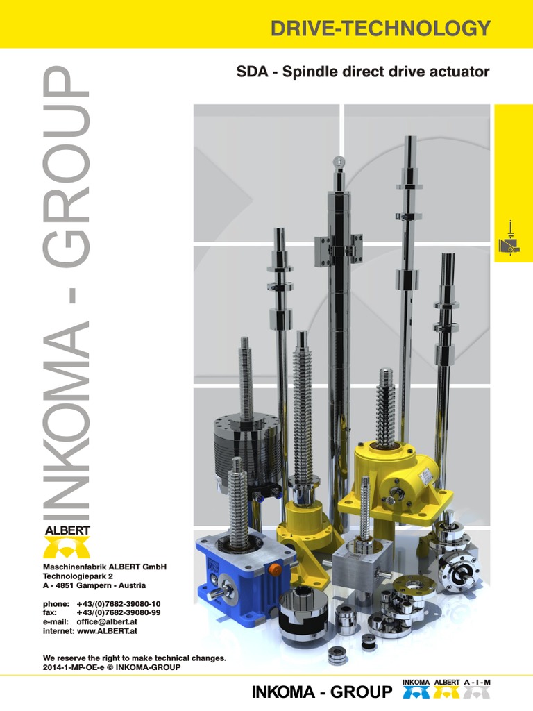 Drive-Technology: SDA - Spindle Direct Drive Actuator | PDF | Electric ...