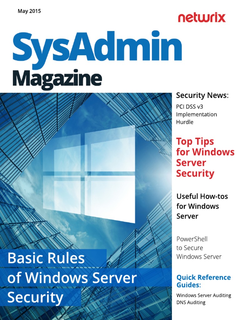 Sysadmin Magazine May | PDF | Microsoft Windows | Active Directory