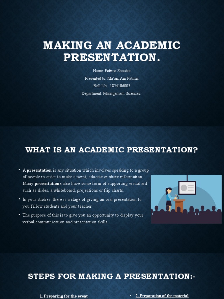 Making An Academic Presentation | PDF | Semiotics | Human Communication