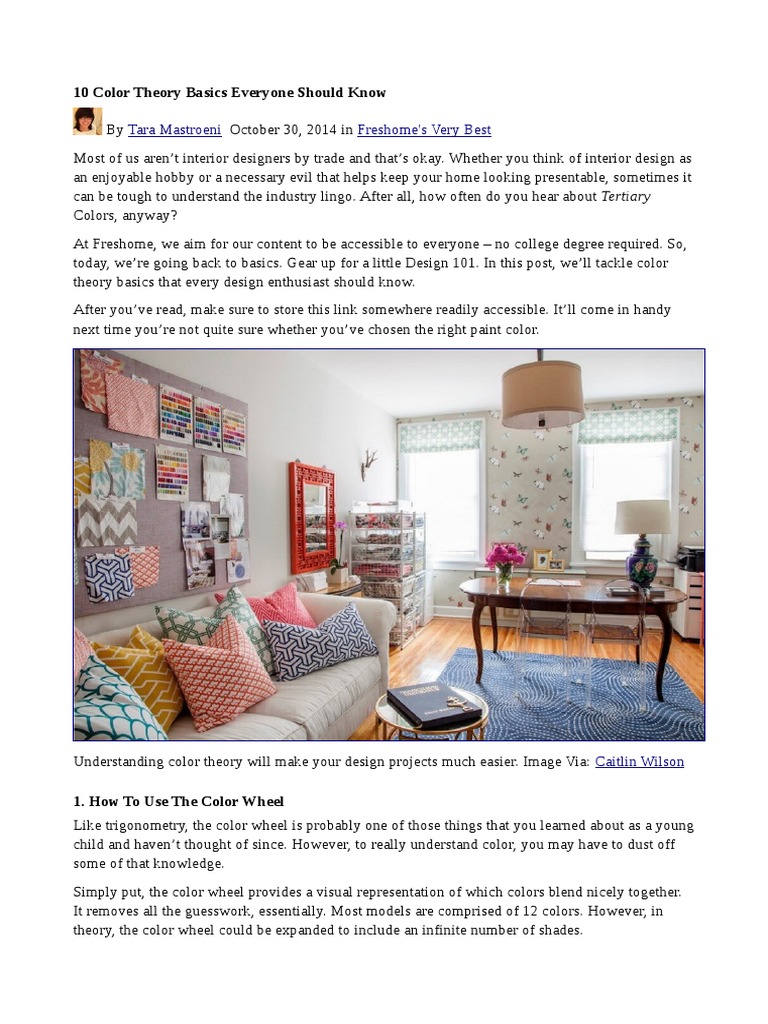 10 Color Theory Basics Everyone Should Know | PDF | Graphics ...