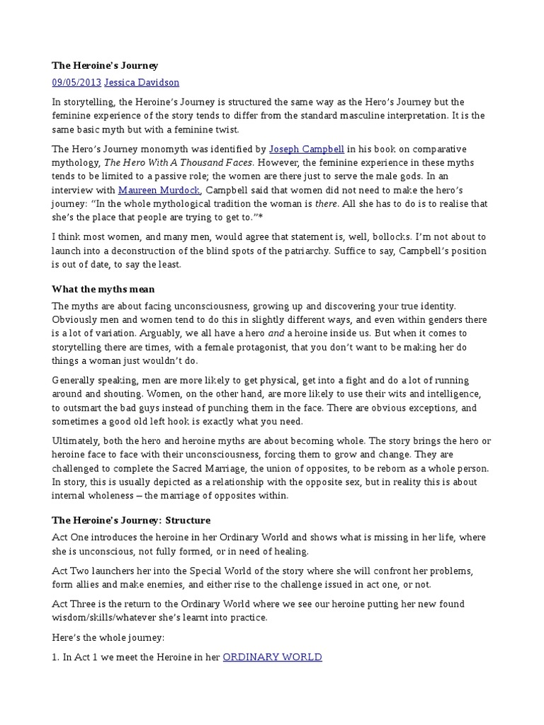 Understanding the Heroine's Journey | PDF | Jane Eyre