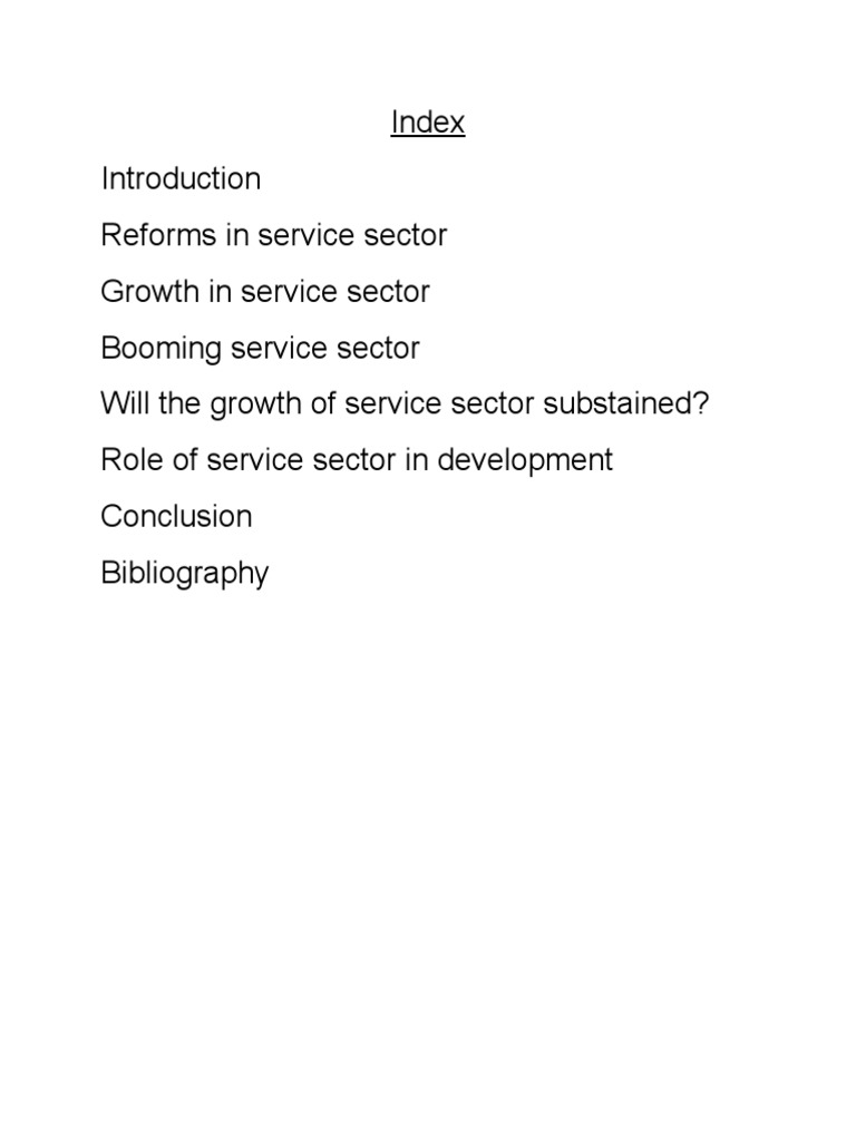 Service Sector | PDF