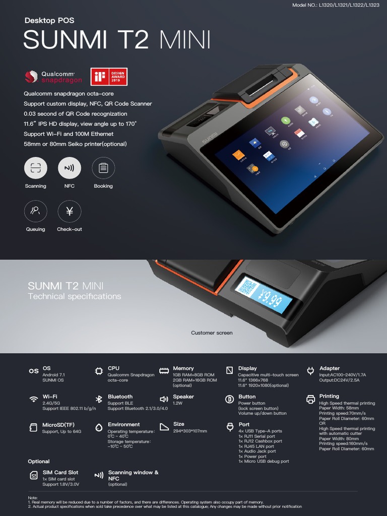 T 2 Mini | PDF | Office Equipment | Manufactured Goods